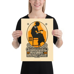 Swiss Exhibition Poster for Modern Hand Lace at Basel Trade Museum ...