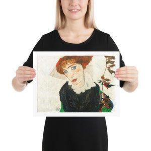Egon Schiele, Portrait of Wally Neuzil, Expressionist Giclée Art Print ...