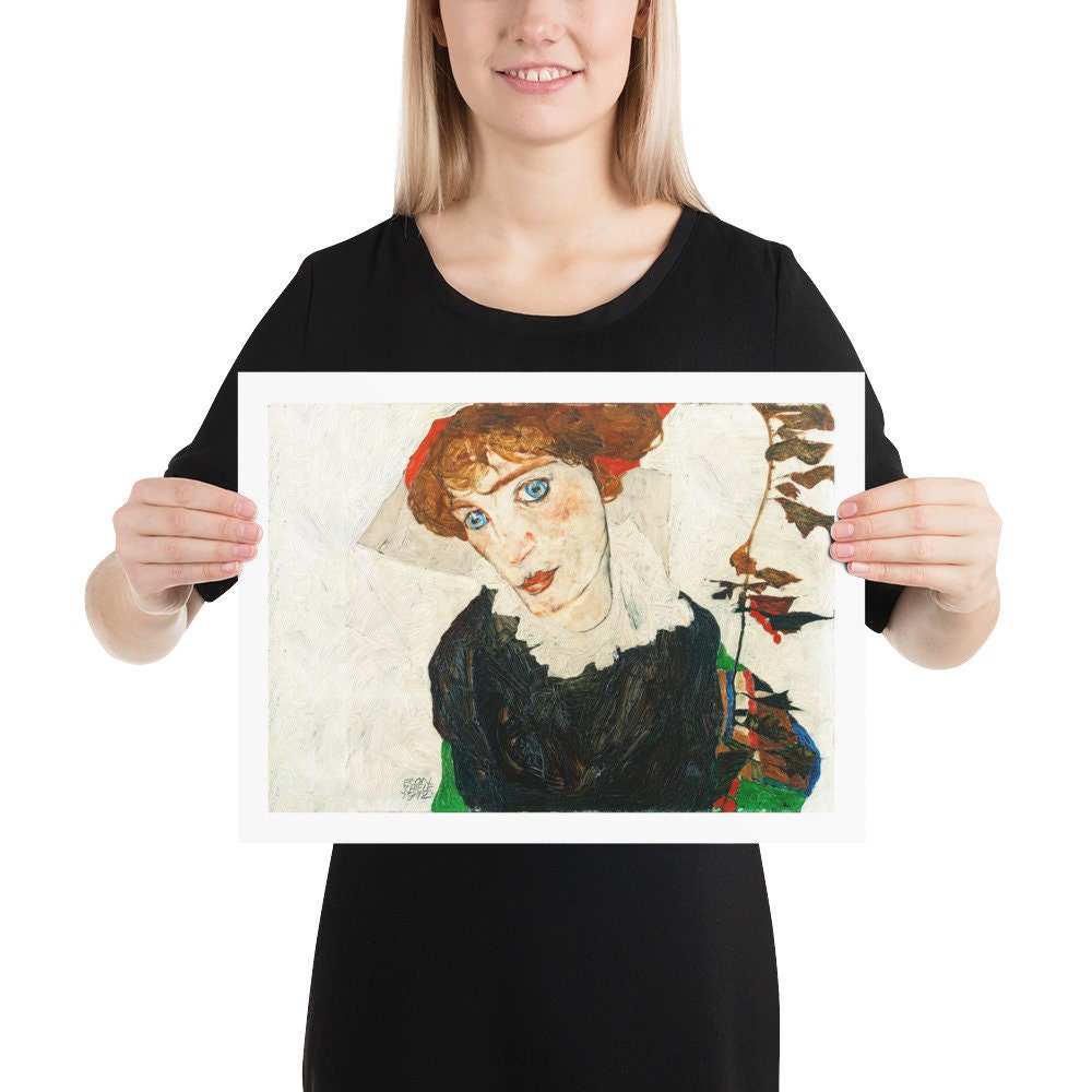 Egon Schiele, Portrait of Wally Neuzil, Expressionist Giclée Art Print ...