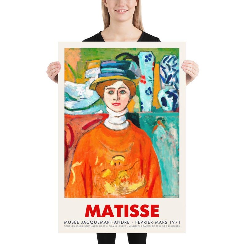 Matisse Exhibition Poster | La Fille Aux Yeux Verts (the Girl With ...