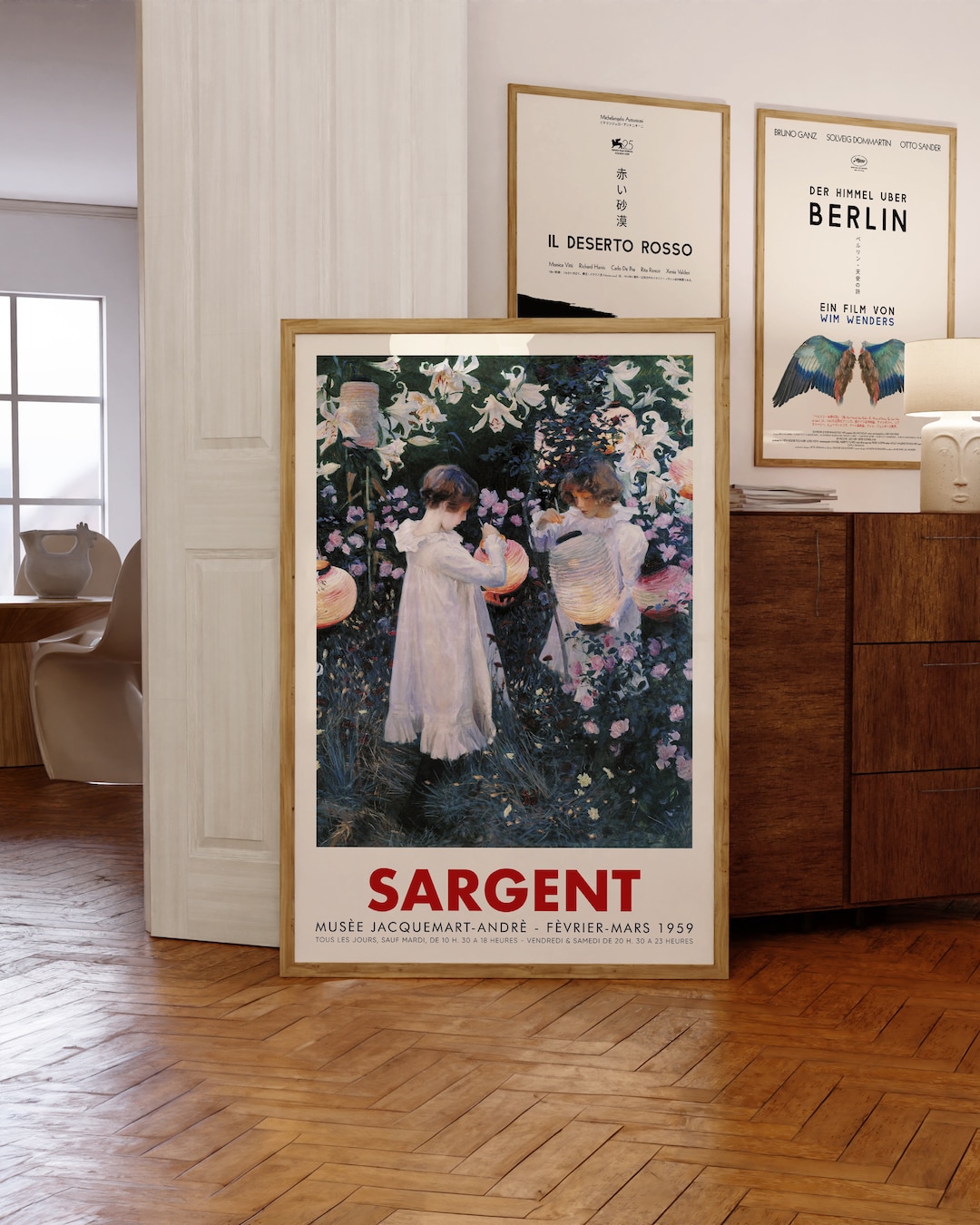 Cartel de la exposición de John Singer Sargent / Clavel, lirio, lirio ...