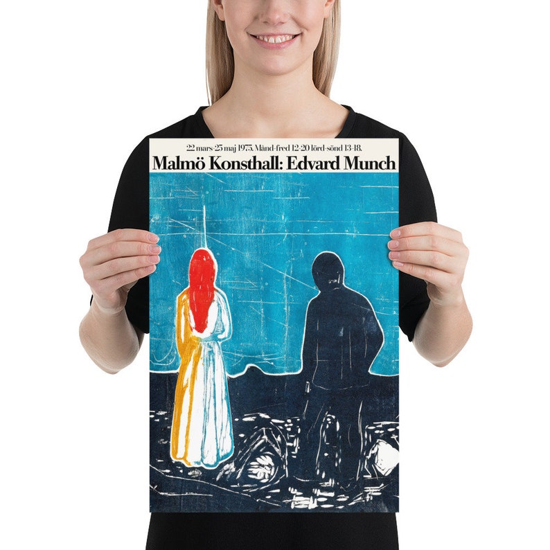 Edvard Munch Exhibition Poster | the Lonely Ones Giclée Print - Etsy