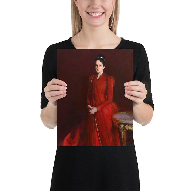 John Singer Sargent Exhibition Poster | Portrait of Mrs. Elliott Fitch ...