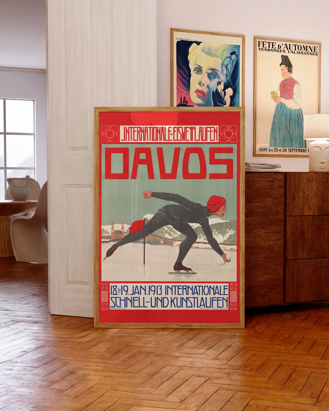 Swiss Advertising Posters | Davos International Ice Skating, 1913 | by ...