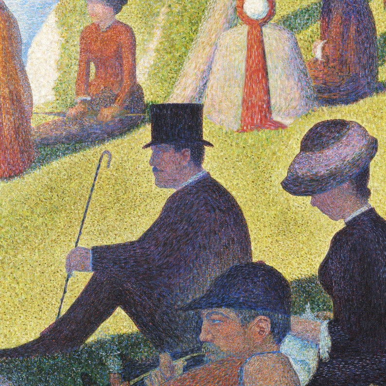 Georges Seurat Exhibition Poster | A Sunday Afternoon on the Island of ...