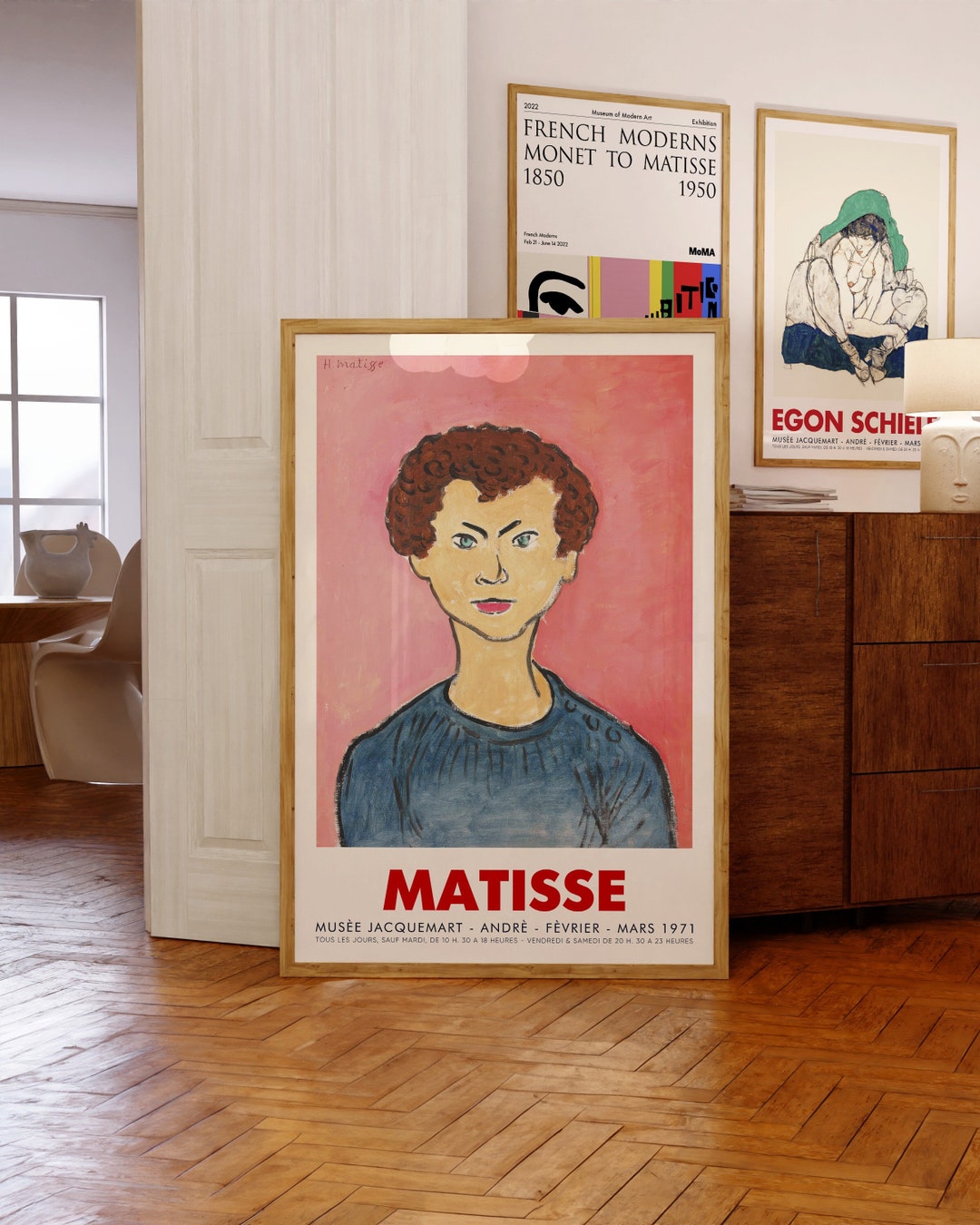 Matisse Exhibition Poster | Portrait Aux Cheveux Bouclés, Pull Marin ...