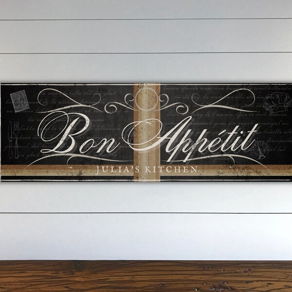 Bon Appetit Sign - Etsy