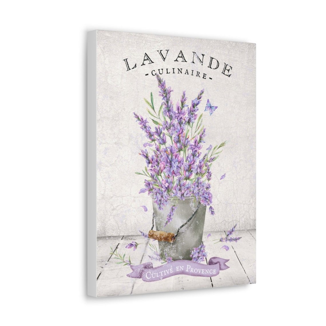 Lavender Kitchen Sign, Vintage Lavender Wall Decor, French Country Wall ...