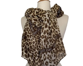 Leopard Print Stole - Etsy