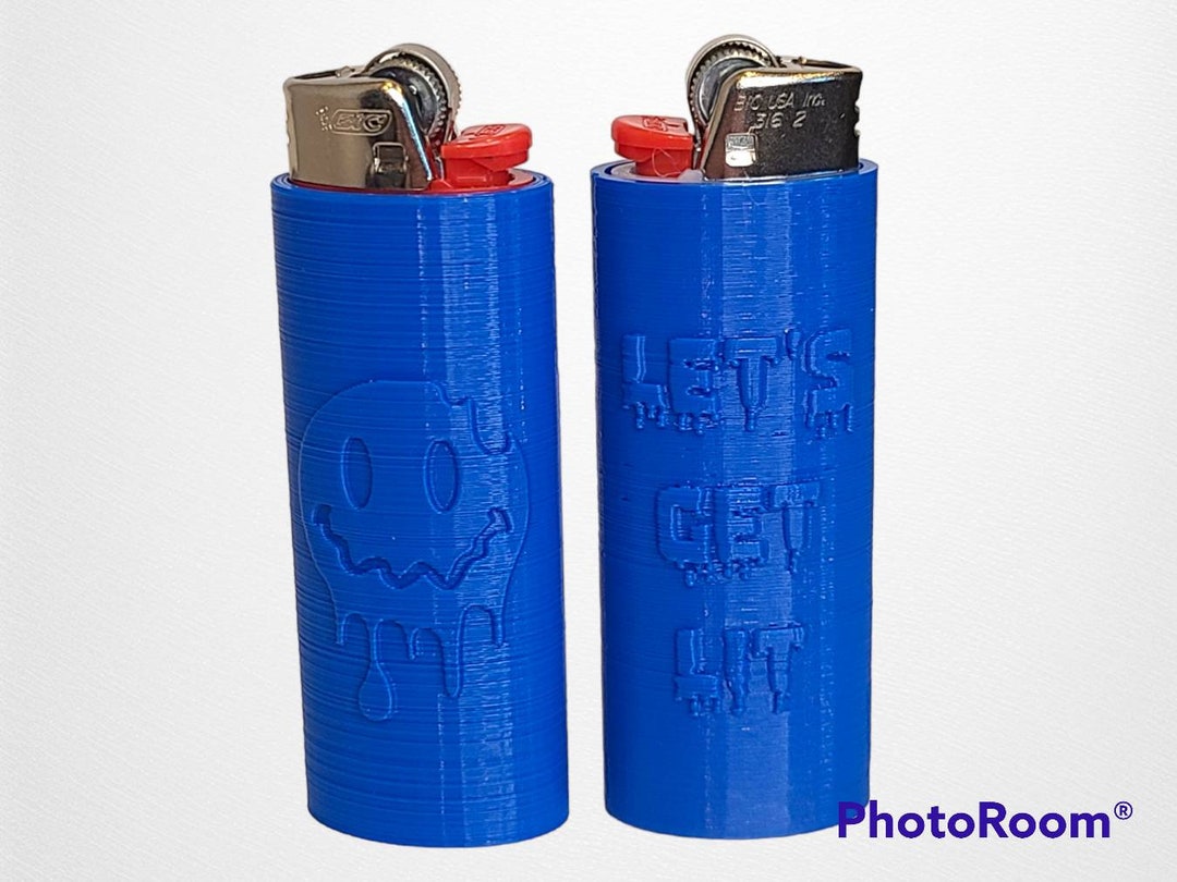 Melted Smiley Face Rocket Lighter Case, Aesthetic Lighter Case, Premium ...