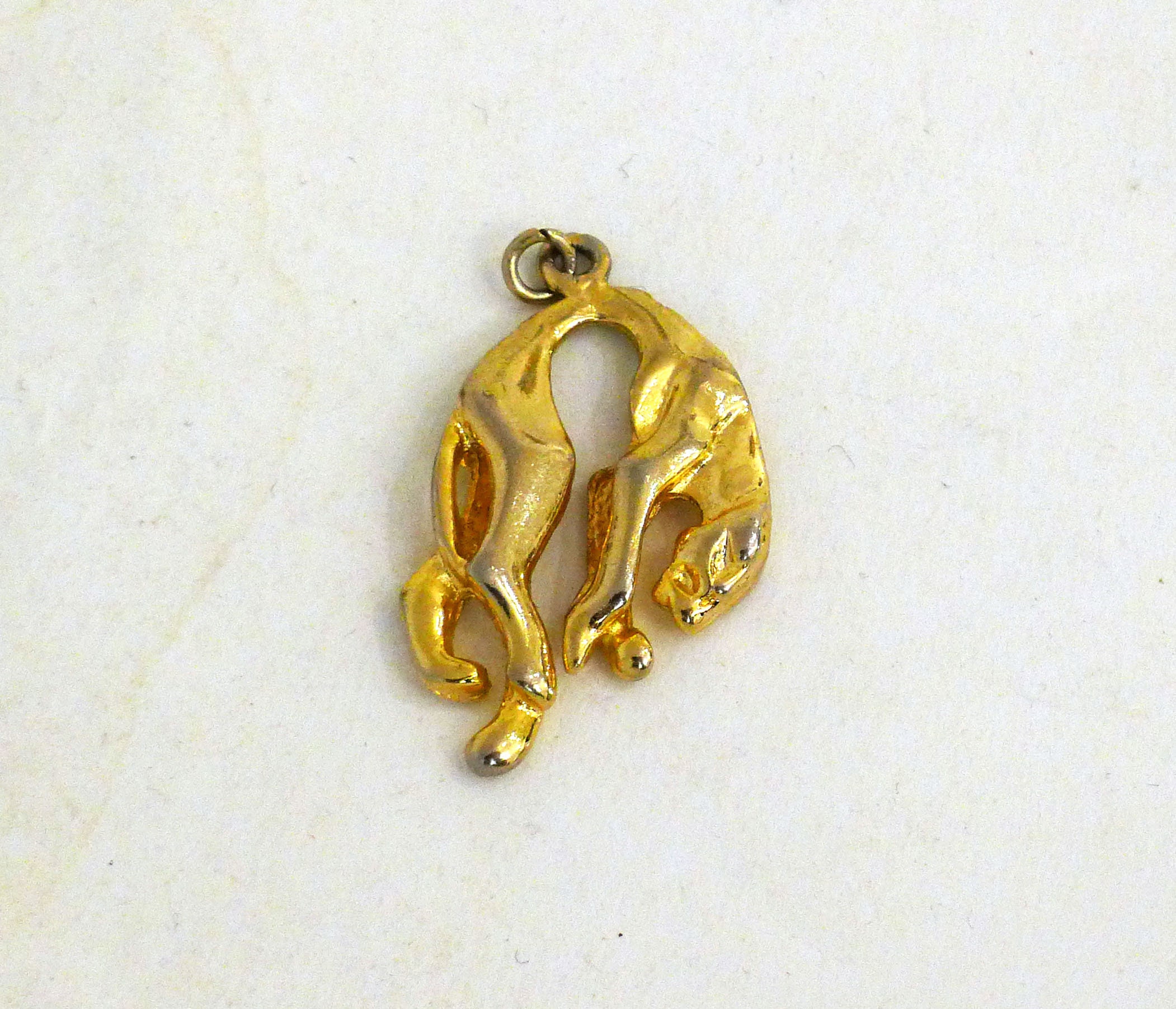 Panthère Molle Pendant, Cartier Style, in Gold Metal - Etsy