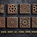 Arabic Moroccan Islamic Pattern SVG & Vector Line Art 3 Template - Etsy