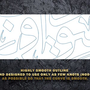 Kufic Calligraphy Surah Al Falaq SVG Vector & DXF Template - Etsy