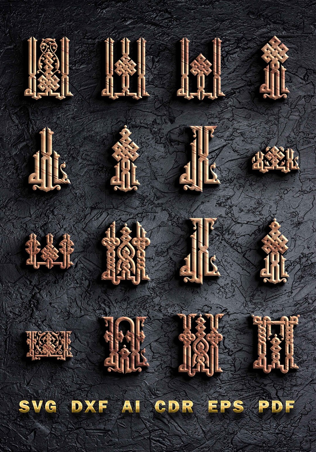 Allah Calligraphy SVG Bundle: 16 Islamic Art Designs DXF, Vector, CNC ...
