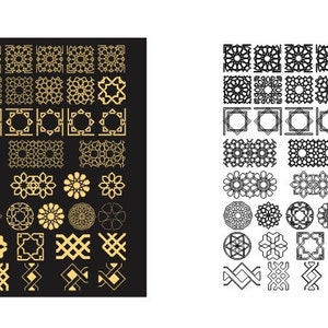 Arabic Moroccan Islamic Pattern Vector Line Art 1 Template - Etsy