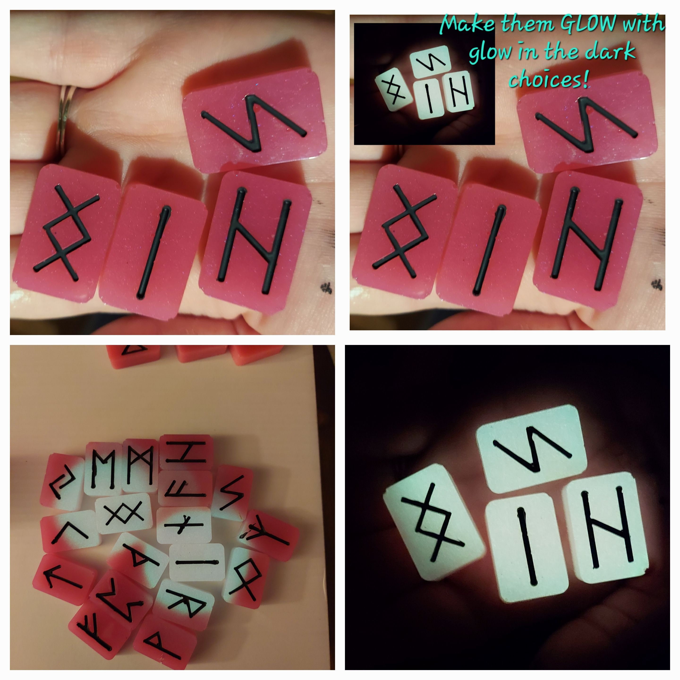 Viking Rune Set With Meanings Chart, Elder Futhark, Divination Runes ...