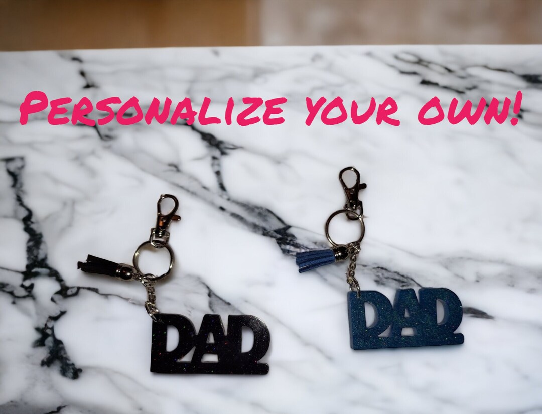 Dad Keychain, for Dad, Gift, Father's Day, for Daddy, Personalized ...