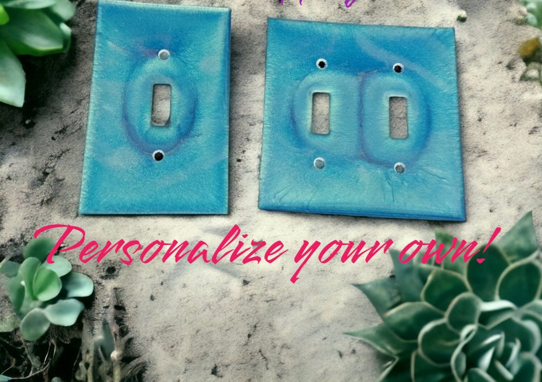Personalized Epoxy Resin Light Switch Cover, Custom Room Decor - Etsy