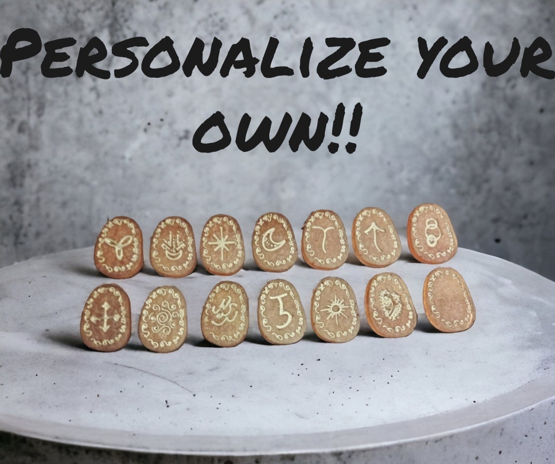 Witches Rune Set With Meanings Chart, Witches Tiles, Runes, Wicca ...