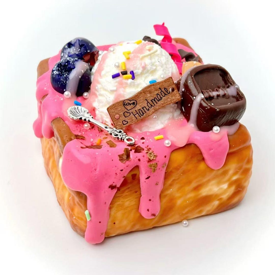 Pink Sauce Toast Handmade Squishy Toy | Sensory Fidget Stress Balls for ...