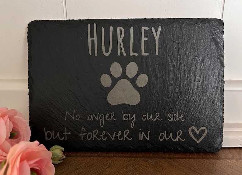Personalized Pet Grave Marker, Memorial, Slate Plaque, - Etsy