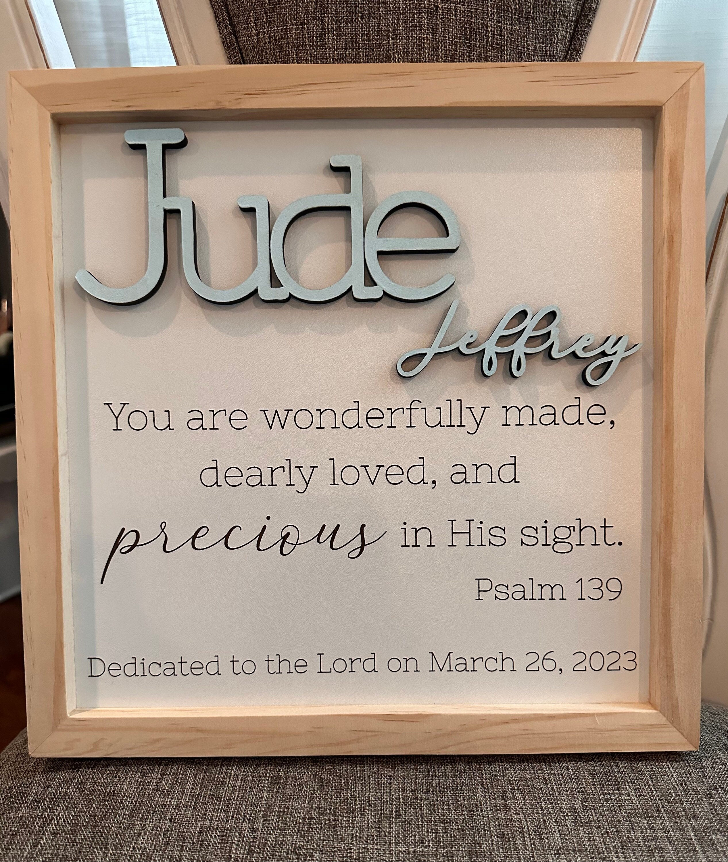 Personalized Baby Dedication Sign, Baby Baptism, Christening Gift - Etsy
