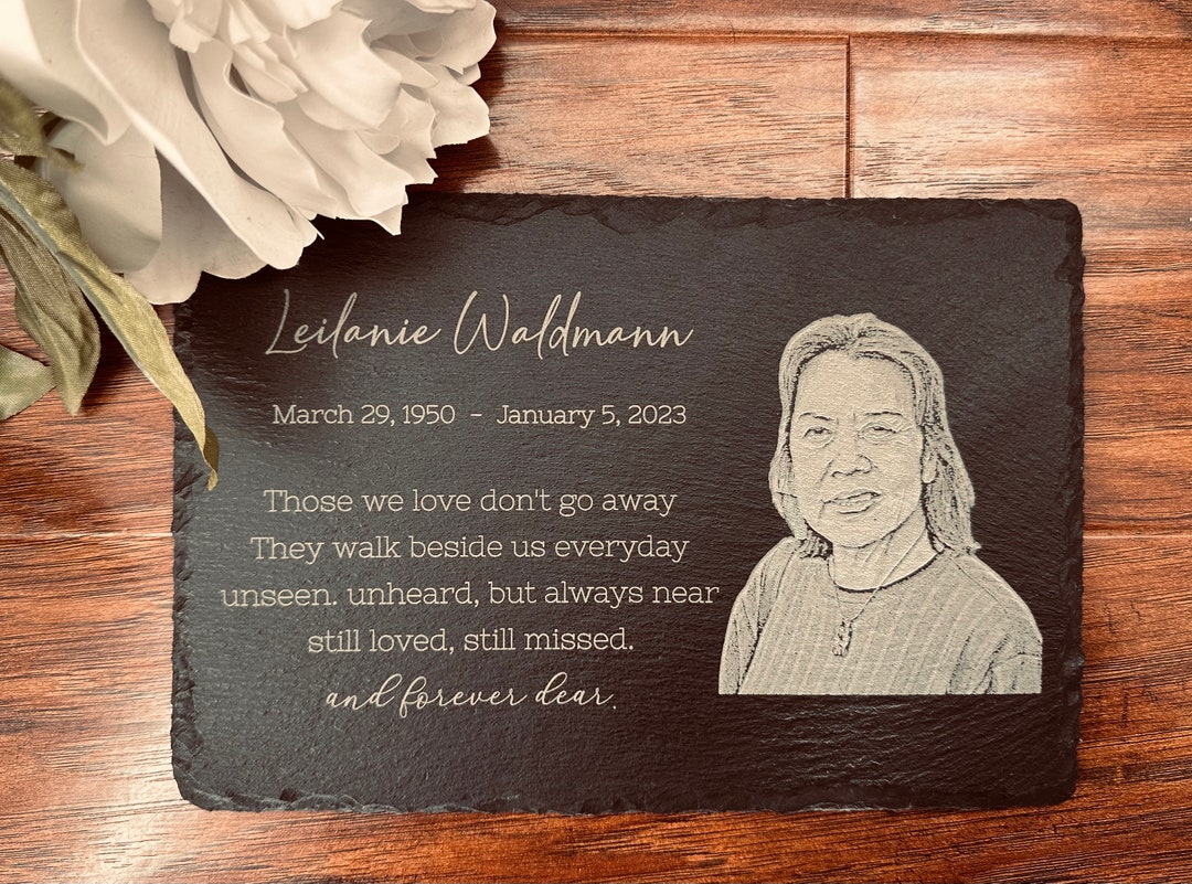 Personalized Memorial Slate Stone, Custom, Grave Marker, Gift - Etsy