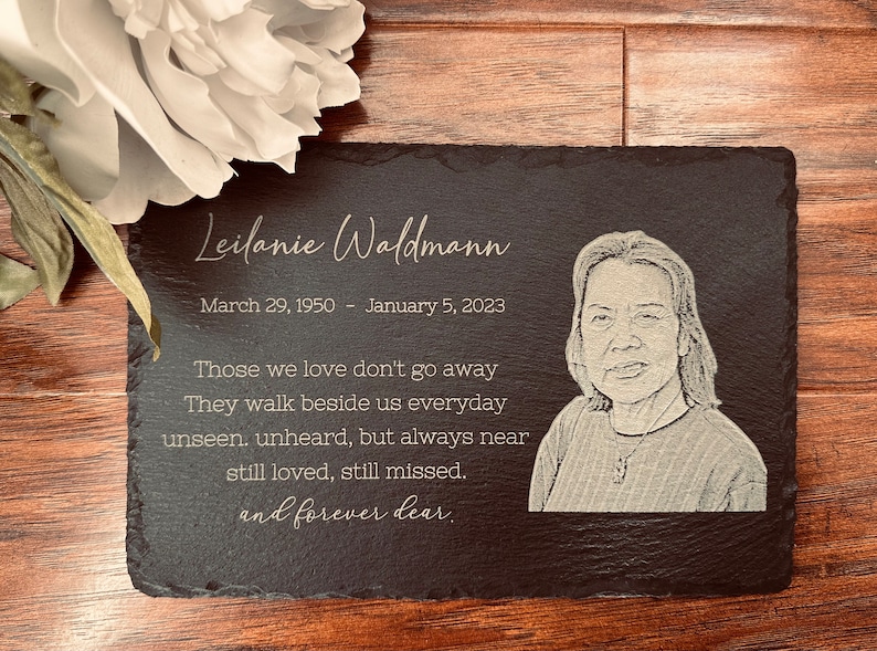 Personalized Memorial Slate Stone, Custom, Grave Marker, Gift - Etsy