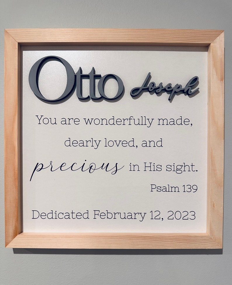 Personalized Baby Dedication Sign Baby Baptism Christening - Etsy