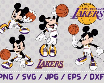 Lakers Mickey Mouse - Etsy