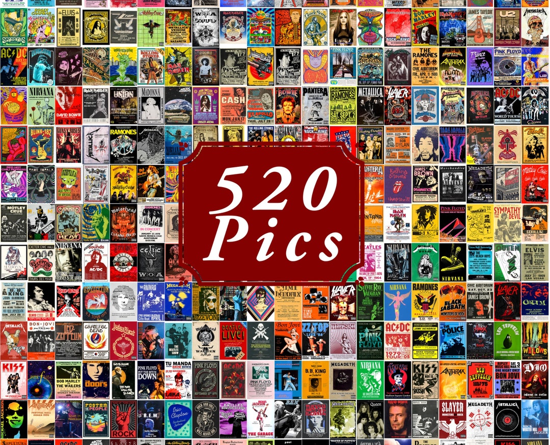 Music Consert Posters, Vintage Band Posters, Retro & Classic Rock ...