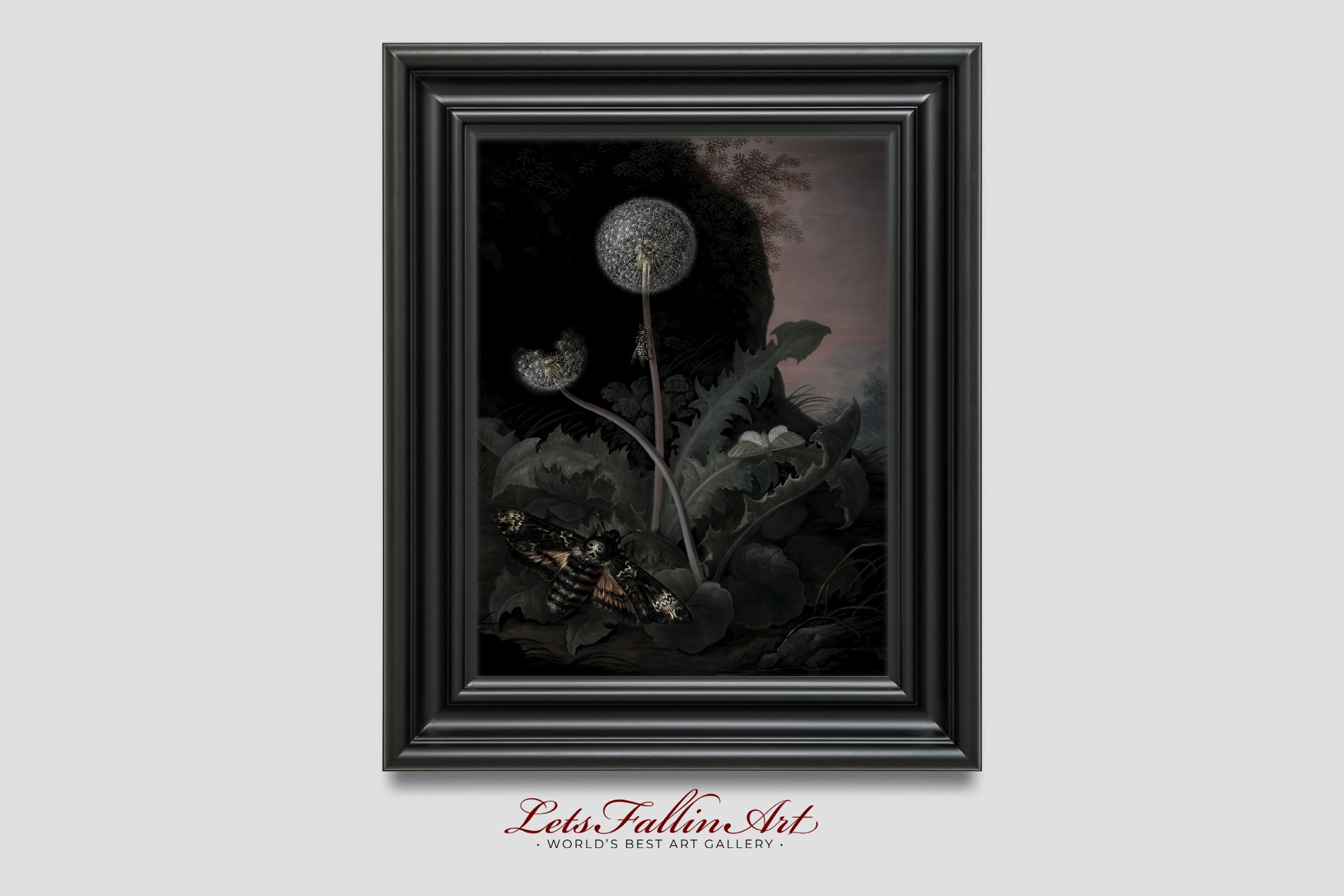 Dantelion Dark Academia Decor Goth Room Decor Moody Wall - Etsy