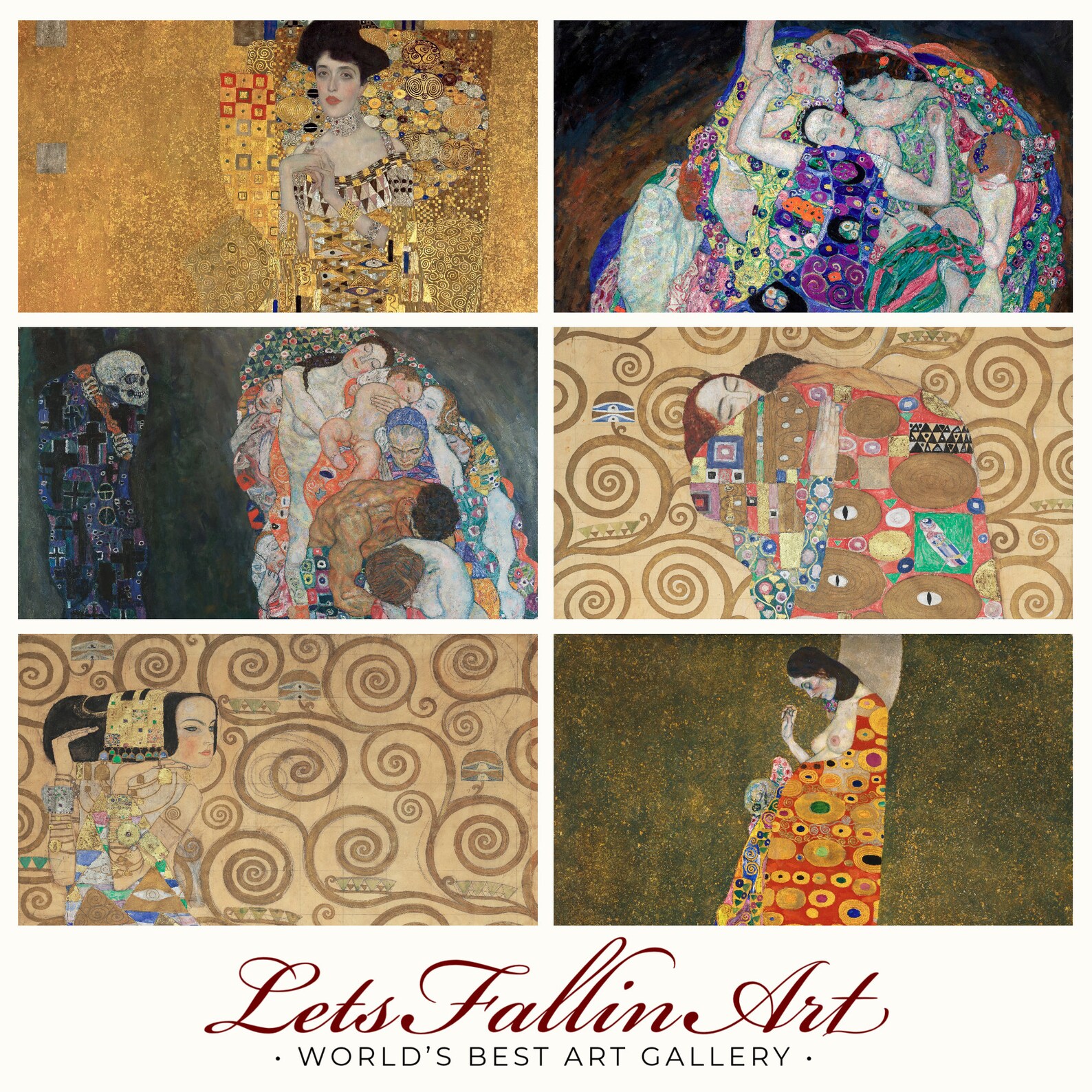 GUSTAV KLIMT - Set of 18 Paintings Collection Plus Gift | Samsung the ...