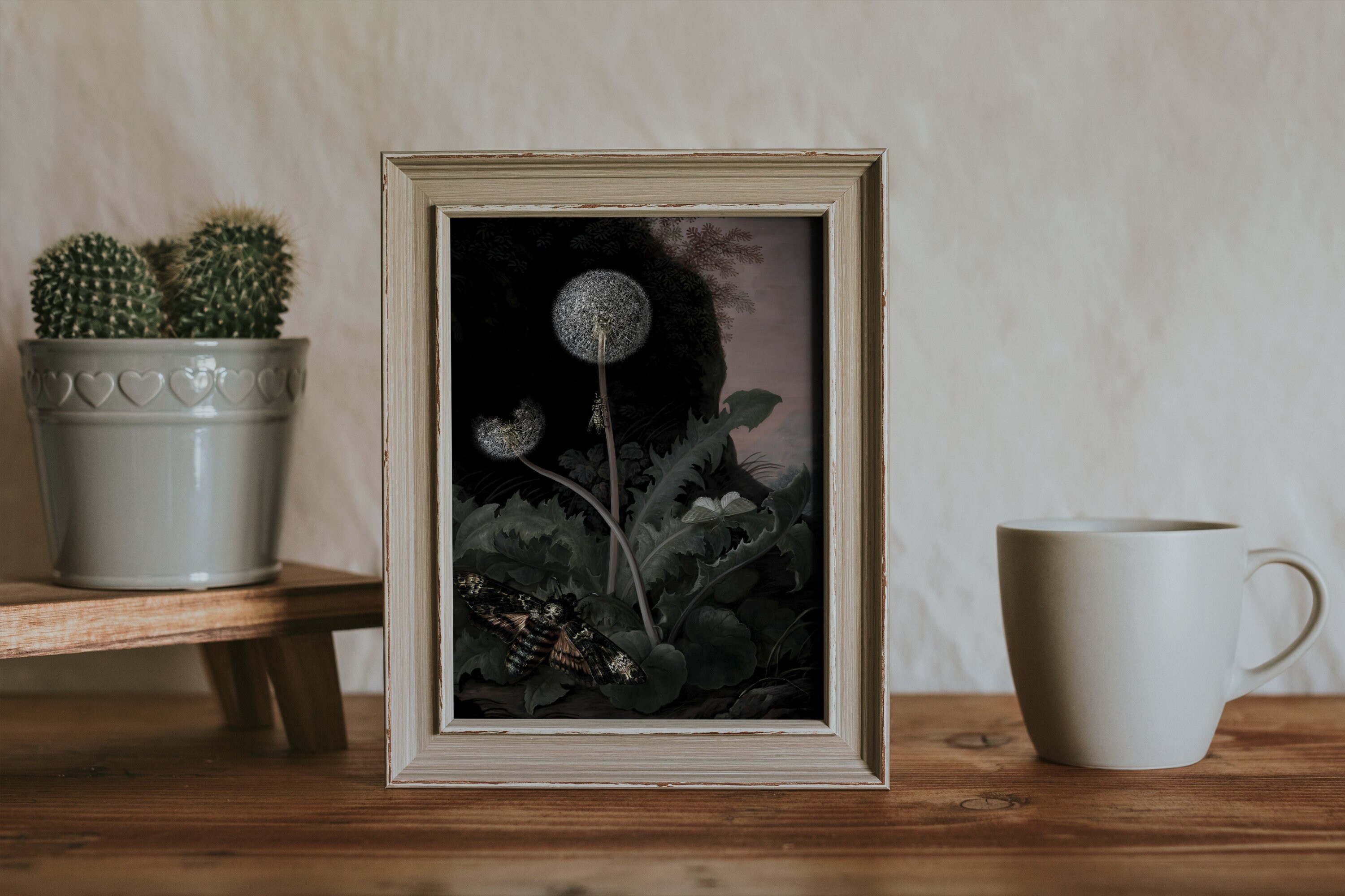 Dantelion Dark Academia Decor Goth Room Decor Moody Wall - Etsy