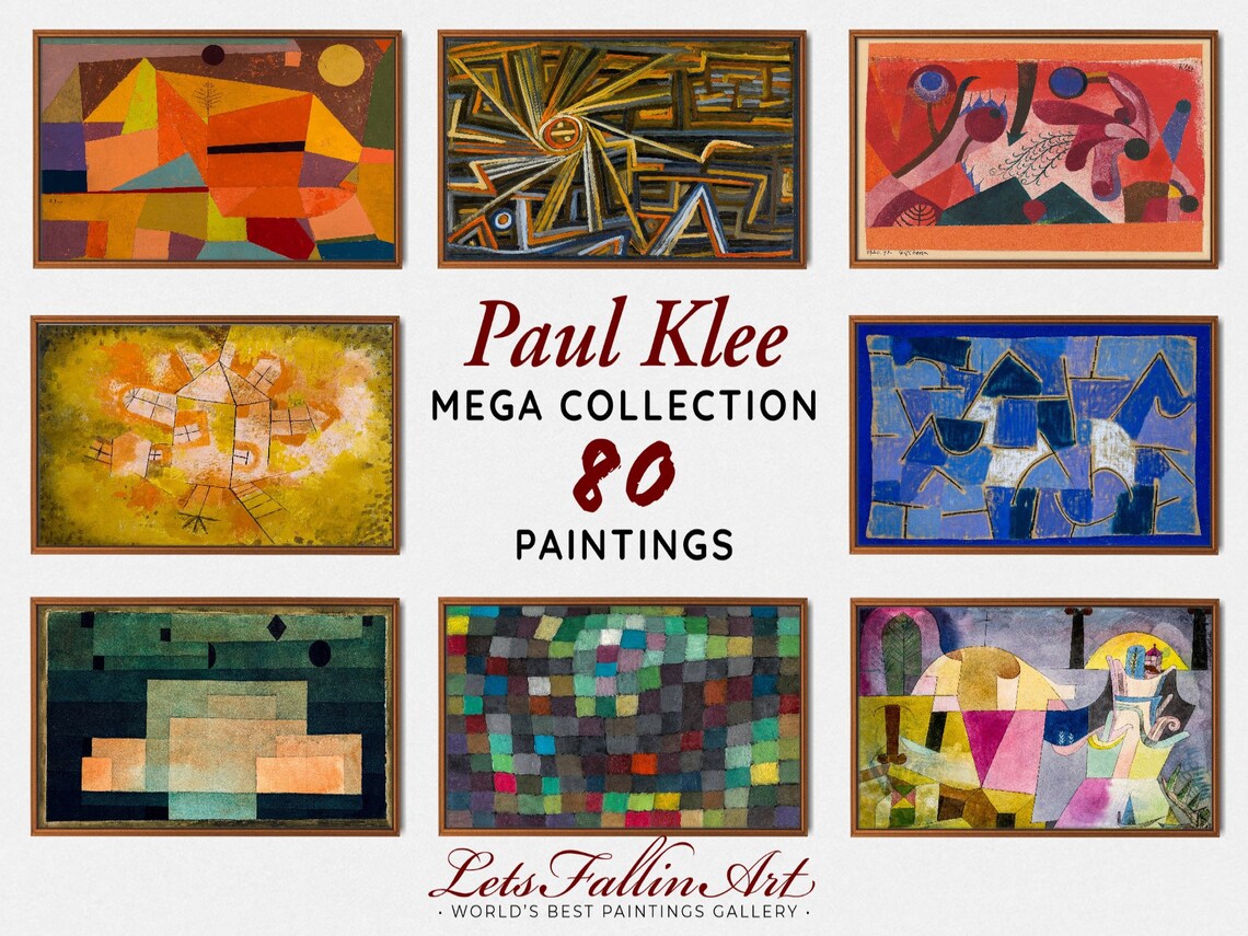 Paul Klee MEGA SET Offer - Bundle of 80 Abstract Paintings Collection ...