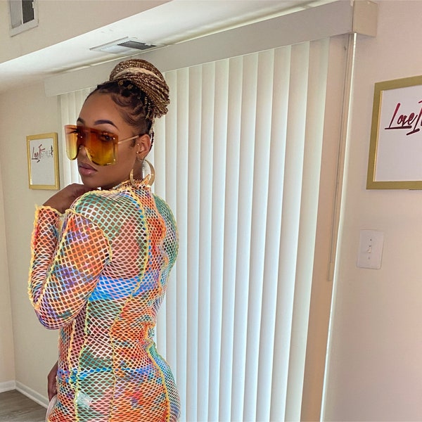 Fishnet Dress - Etsy