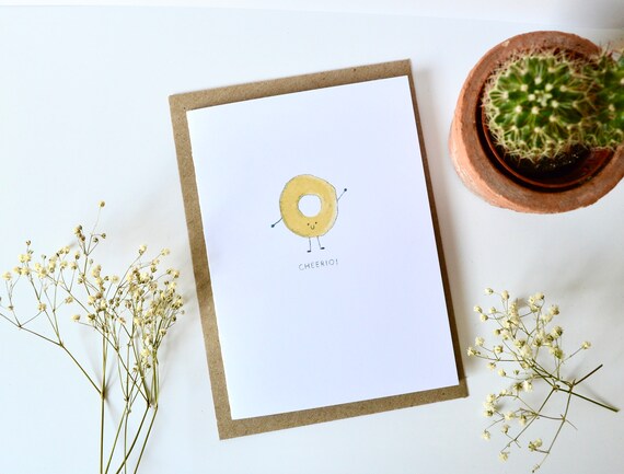 Goodbye Card Sorry Youre Leaving Card Cute Card cheerio - Etsy