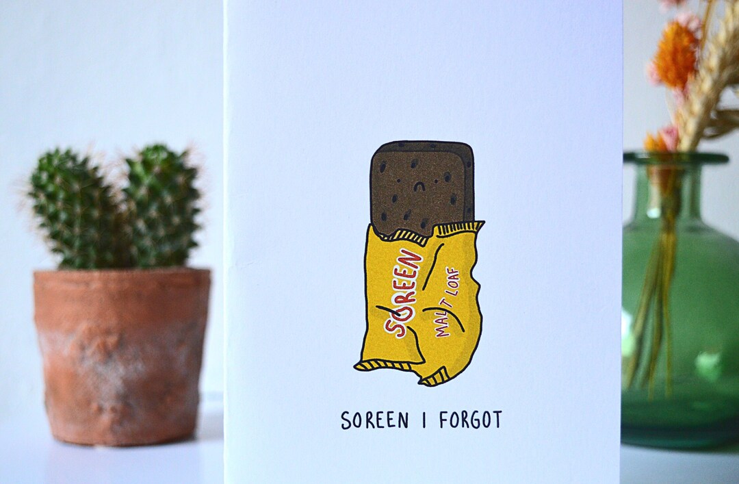 Sorry Card Belated Birthday Card Funny Card Friend Family Card Eco Card ...