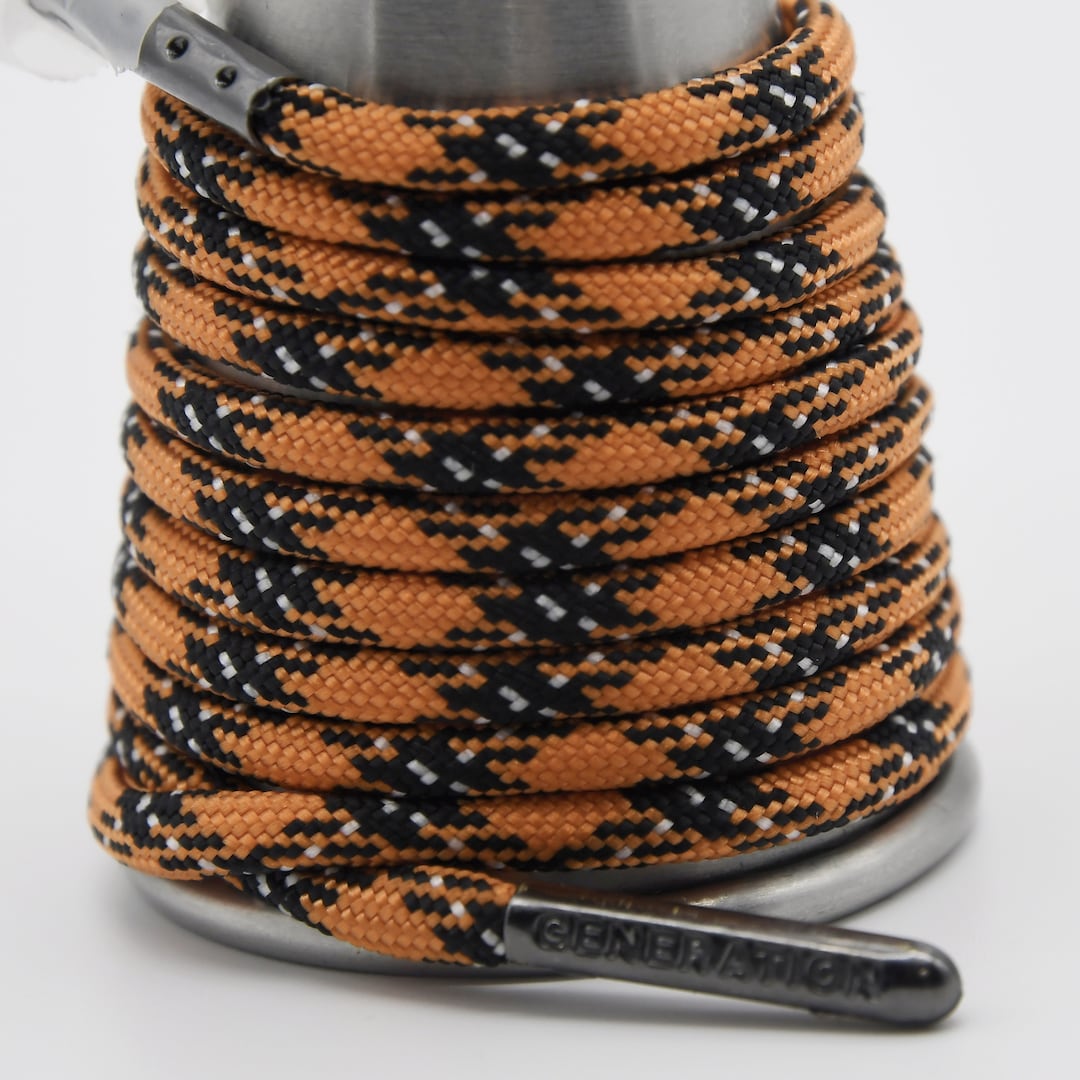 Motorcycle Orange Black Paracord Generation Laces With a LIFETIME ...