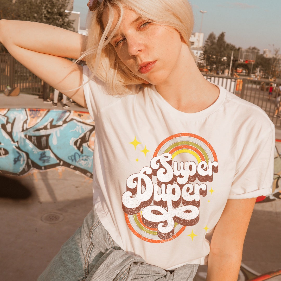 Super Retro Tshirt Retro Tee Vintage Tshirt Hippie Tshirt Plus Size ...