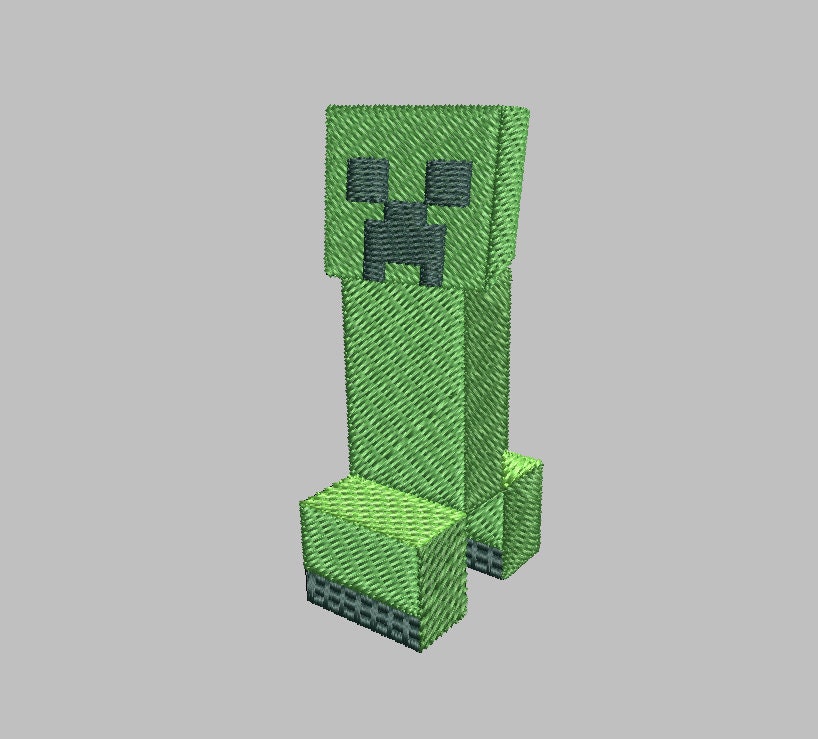 Minecraft Creeper Embroidery File - Etsy