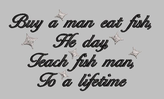 Buy a Man Eat Fish He Day. Teach Fish Man to a Lifetime - Etsy Buy a Man Eat Fish He Day. Teach Fish Man to a Lifetime - Etsy