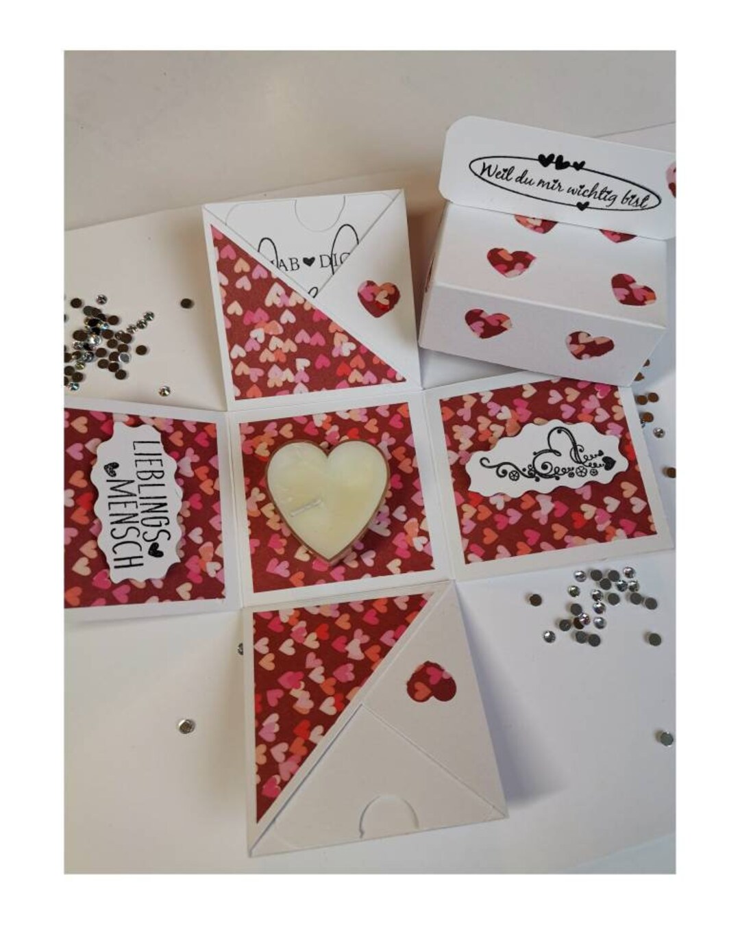 Explosion Box Gift Box, Valentine's Day, Ideal for Money Gift Cards ...