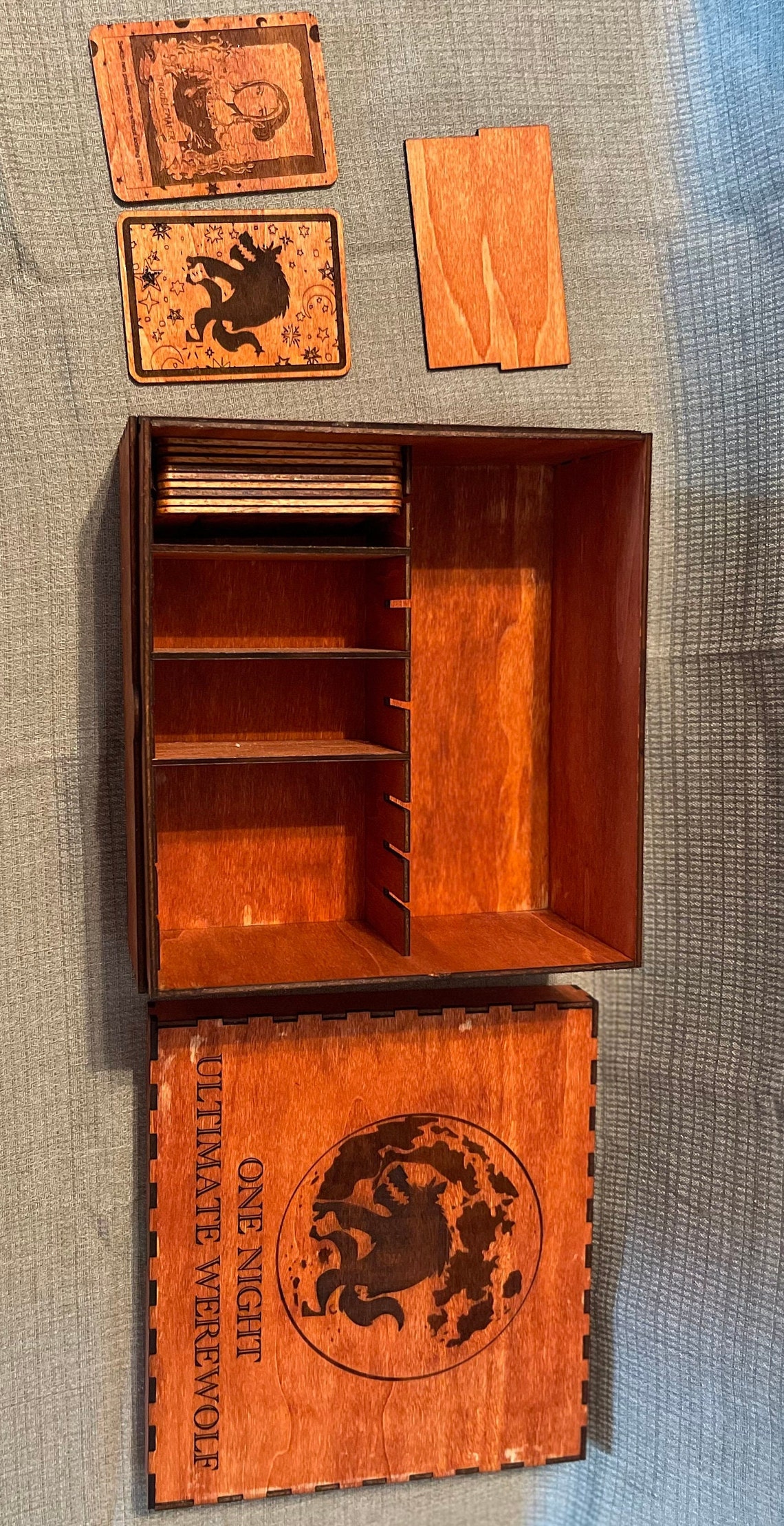 One Night Ultimate Werewolf Box Design for Laser Cutting - Etsy