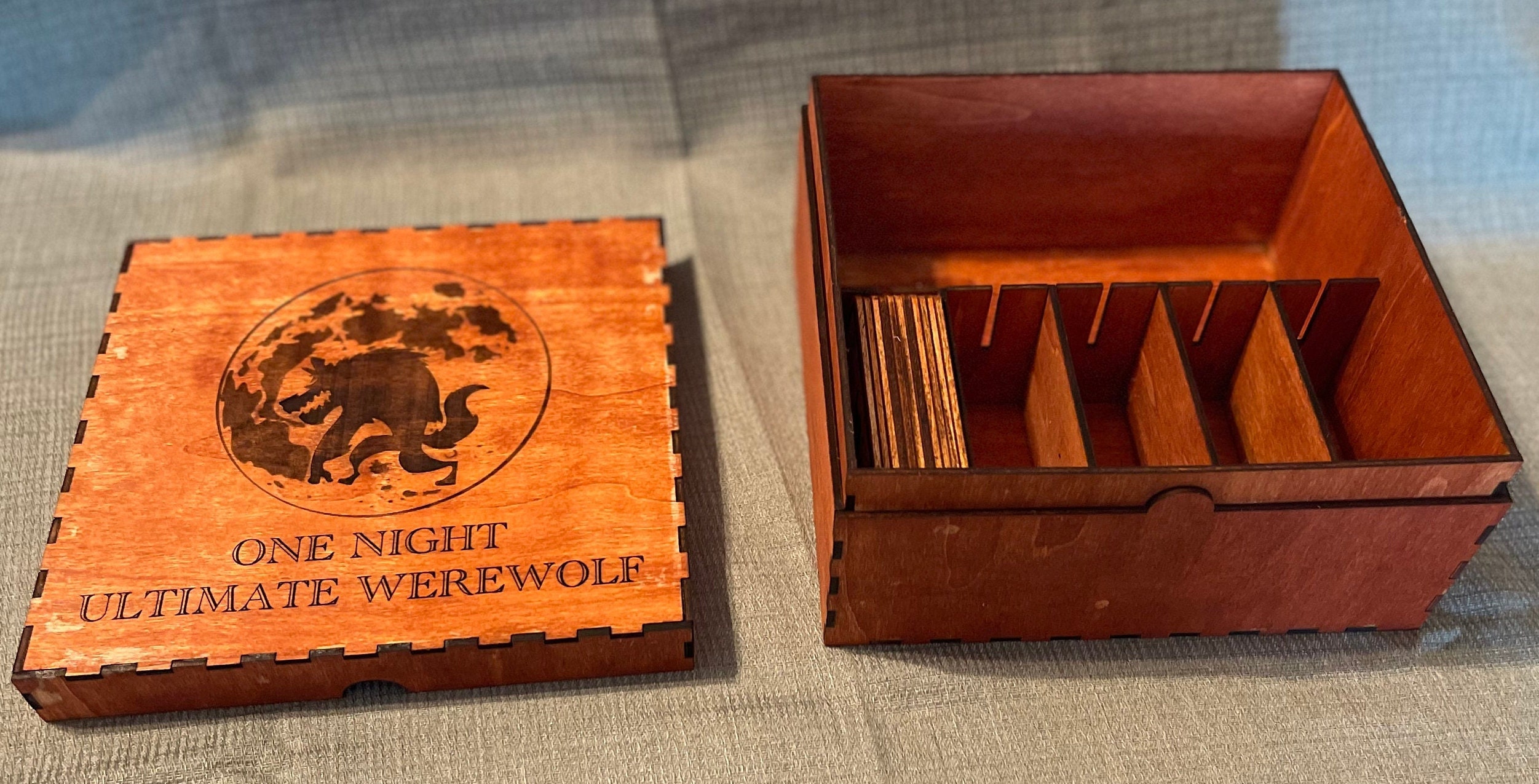 One Night Ultimate Werewolf Box Design for Laser Cutting - Etsy