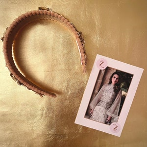 Queen Rania Crown - Handmade Headpiece - Rose Gold Luxury Headband ...