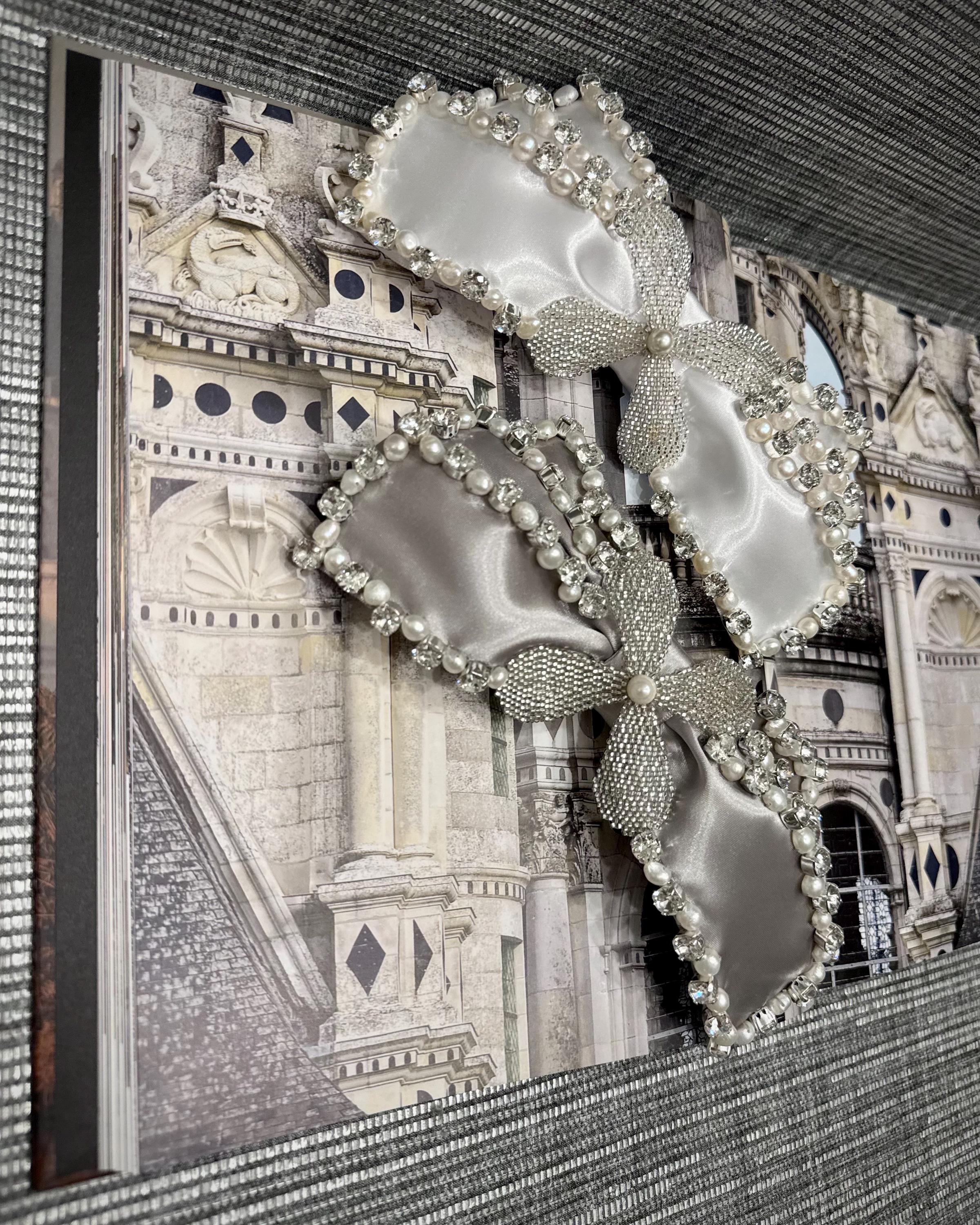Loire Valley Bows - Emily in Paris - White & Silver Bows - Flower Bows ...