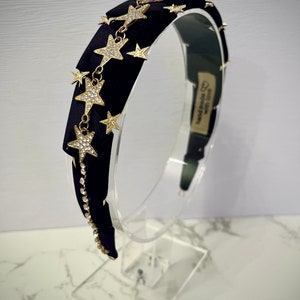Queen Mathilde Crown - Handmade Headpiece - Black Luxury Headband ...