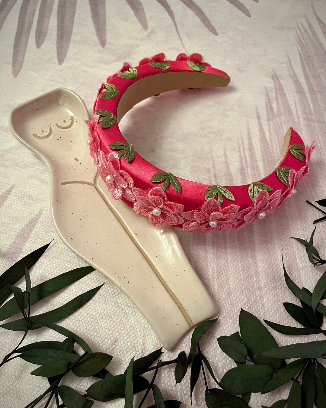 Queen Emma Crown - Handmade Headpiece - Pink Luxury Headband - Jeweled ...