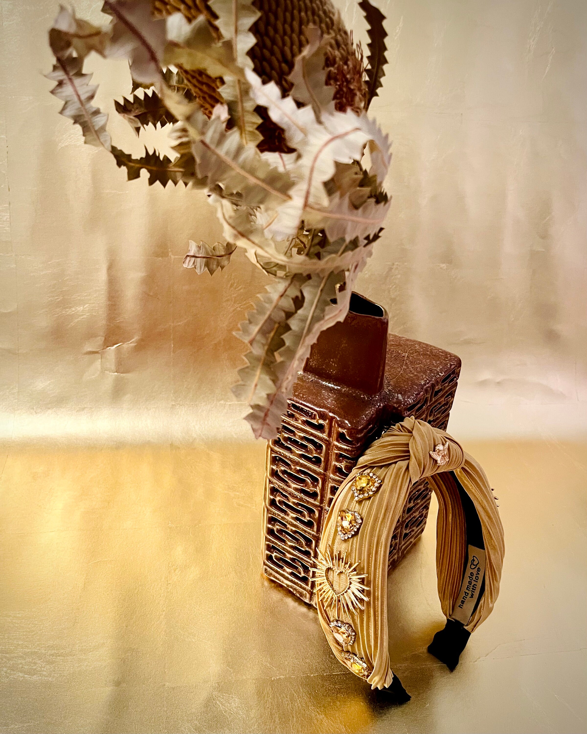 Queen Jetsun Crown - Handmade Headpiece - Yellow Luxury Headband ...